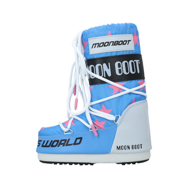 Dečije čizme Moon Boot Icon Retrobiker Pink Stars