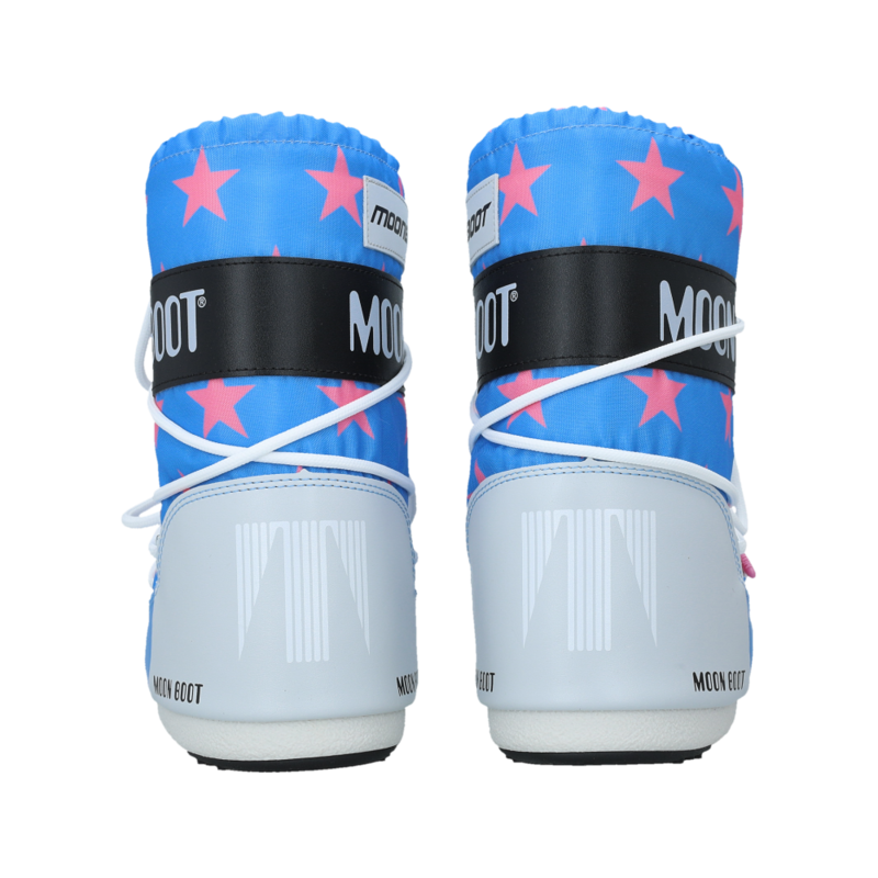 Dečije čizme Moon Boot Icon Retrobiker Pink Stars